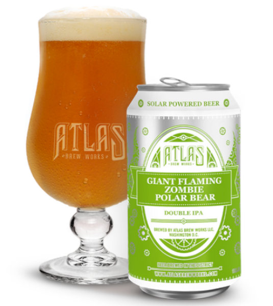 Atlas Brew Works - Giant Flaming Zombie Polar Bear. MacArthur Beverages